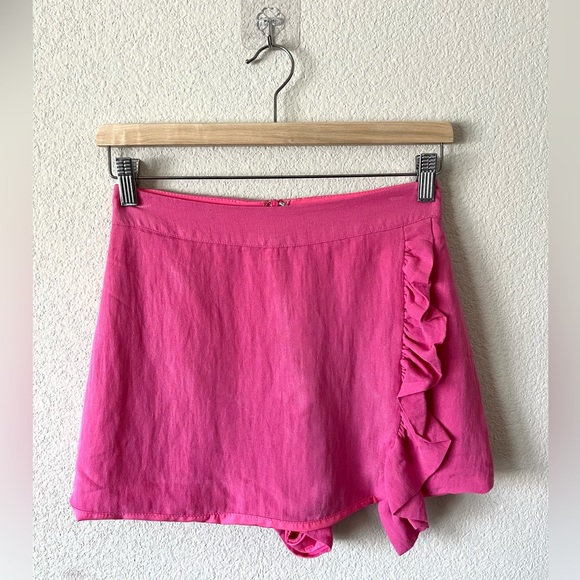DO+BE | Skirts | Do Be Boutique Pink Ruffle Skort | Poshmark